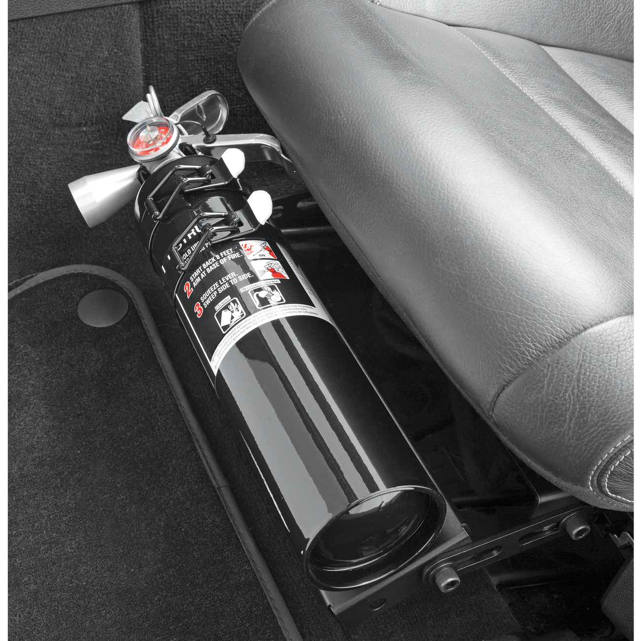 Vehicle Seat Fire Extinguisher Mount - SM01BK